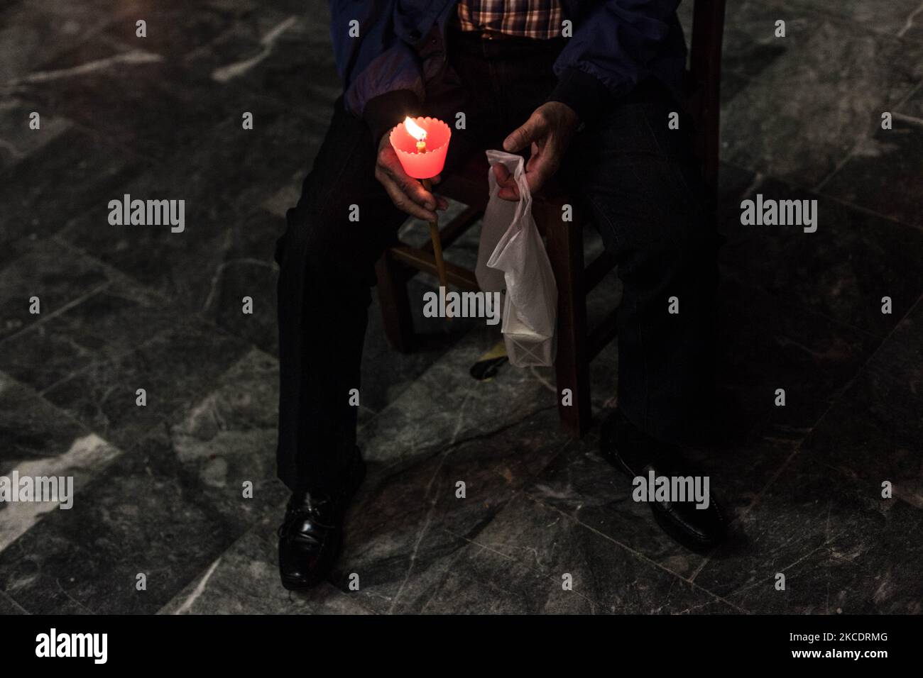 Jesus resurrection ceremony in St Nicholaos Church of Piraeus in Athens ...