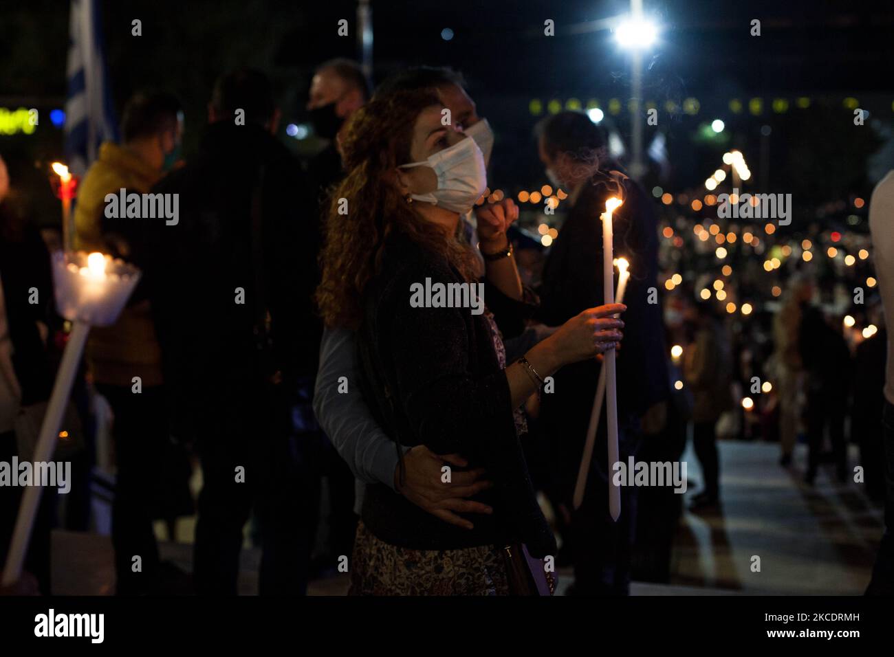 Jesus resurrection ceremony in St Nicholaos Church of Piraeus in Athens ...