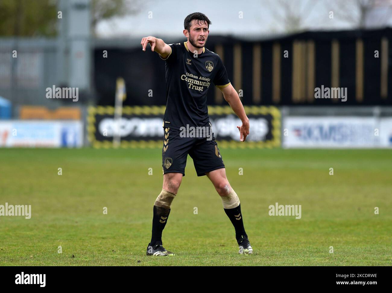 Stock action picture of Oldham Athletic's Ben Garrity during the Sky ...