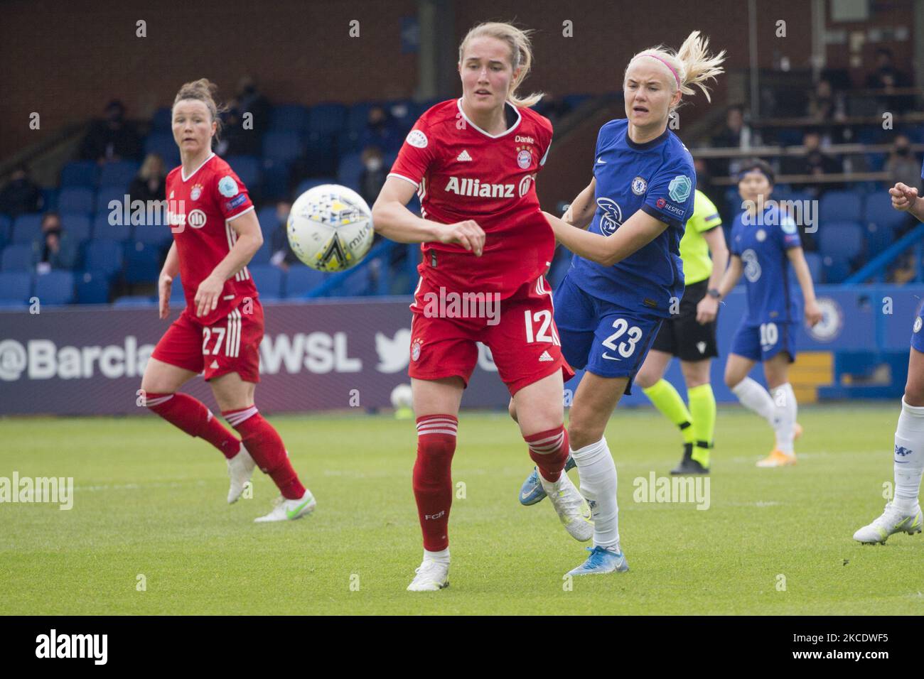Sydney Lohmann (Bayern Munich) looks on during the 2020-21 UEFA Womenâ€™s Champions League ...