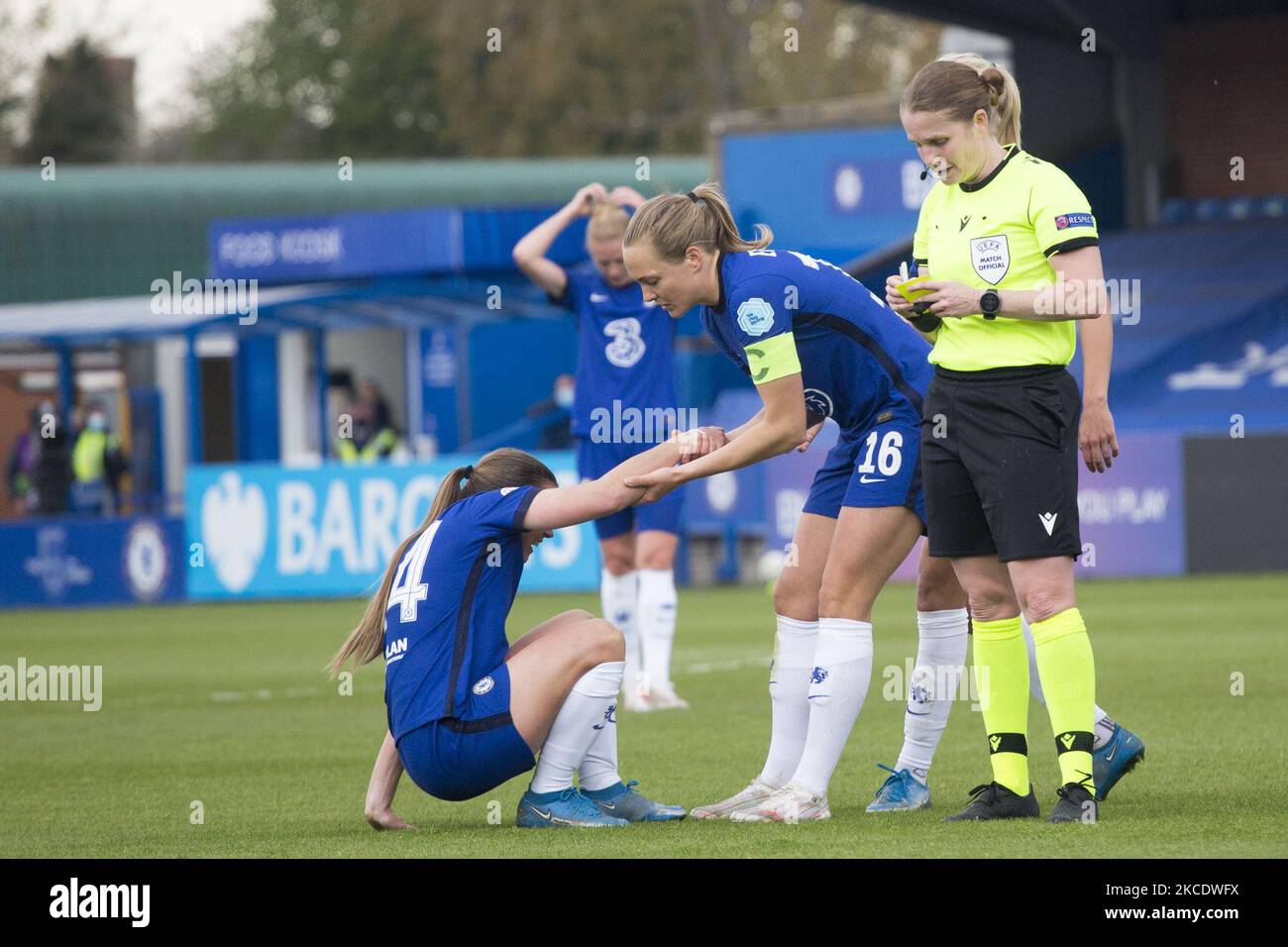 Magdalena Eriksson (Chelsea FC) looks on during the 2020-21 UEFA Women’s Champions League ...