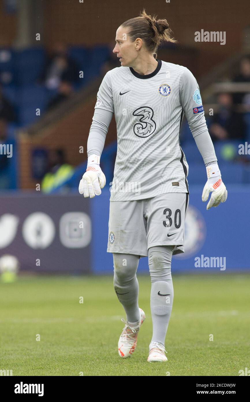 Ann-Katrin Berger (Chelsea FC) stands during the 2020-21 UEFA Women’s ...