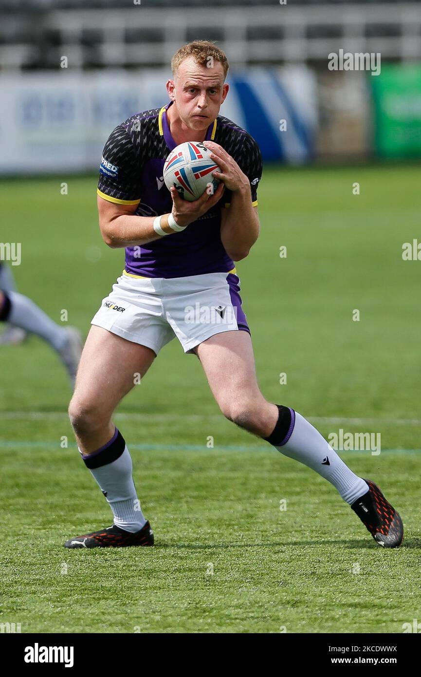 Josh Woods of Newcastle Thunder in action during the BETFRED ...