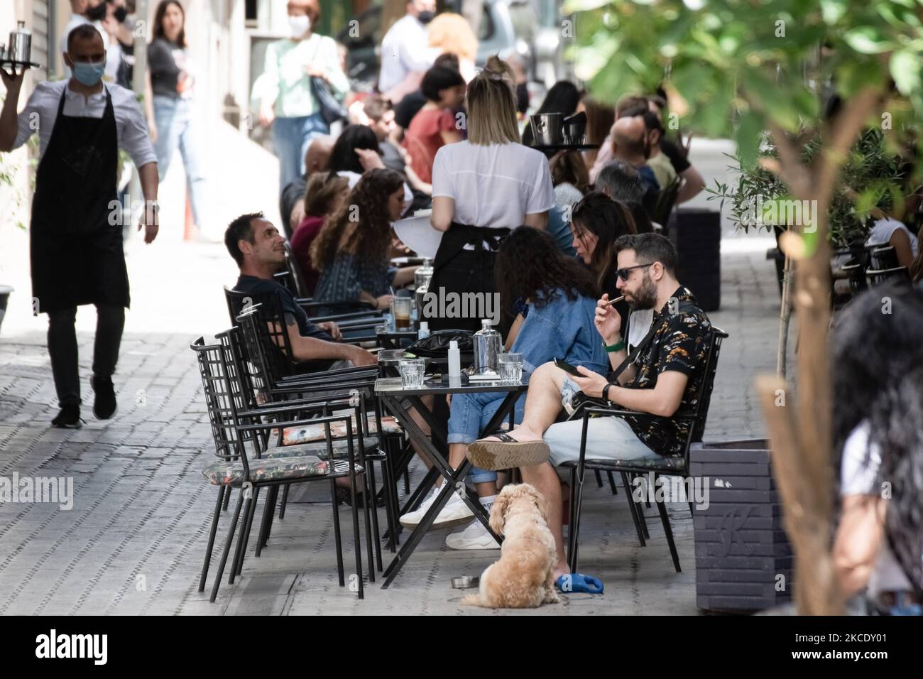 Restaurants and bars opened today, May 3rd for summer season. Greece is ...