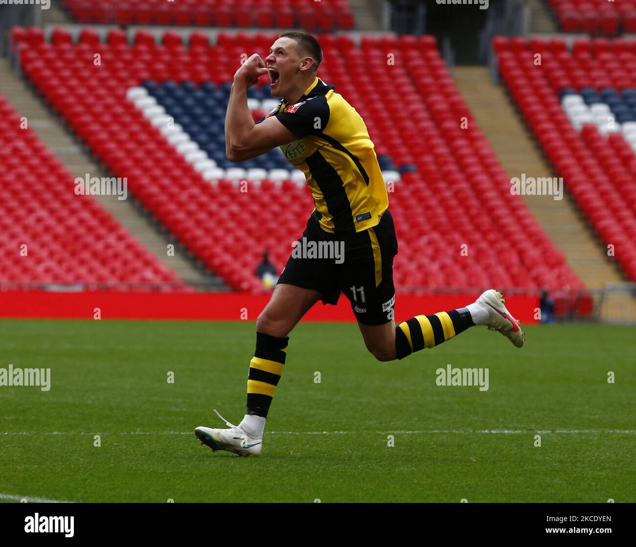Oliver Martin of Hebburn Town celebrates the winning goal during The ...