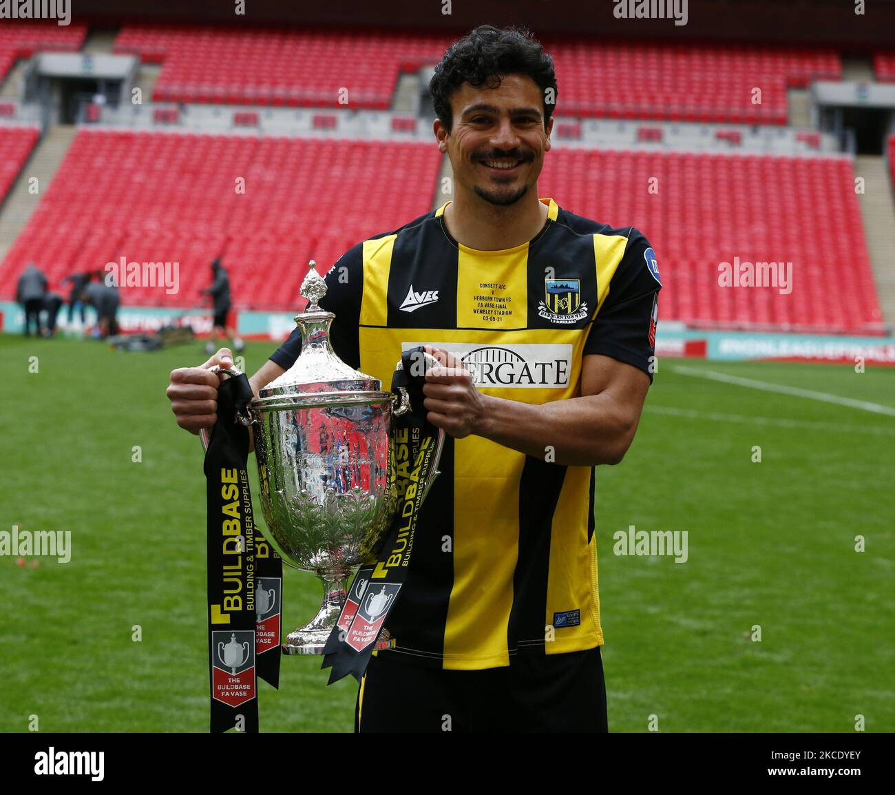 Angelos Elefheriadis of Hebburn Town with Trophy during The 2019/2020 ...