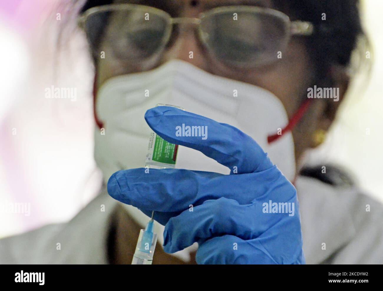 Covid-19 vaccination drive at a Government health centre during Covid ...