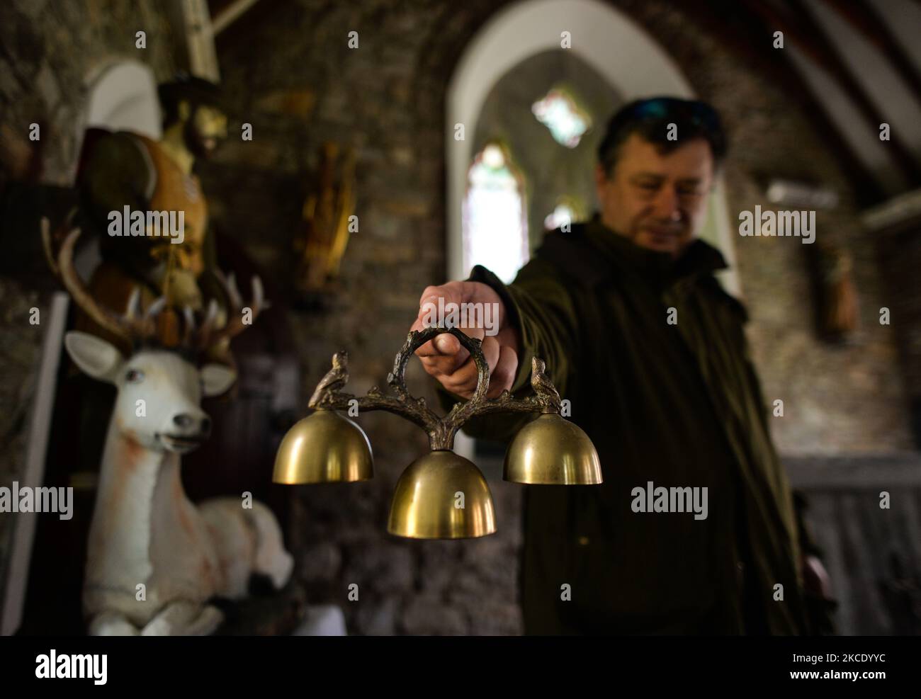 Priest with hunters hi-res stock photography and images - Alamy