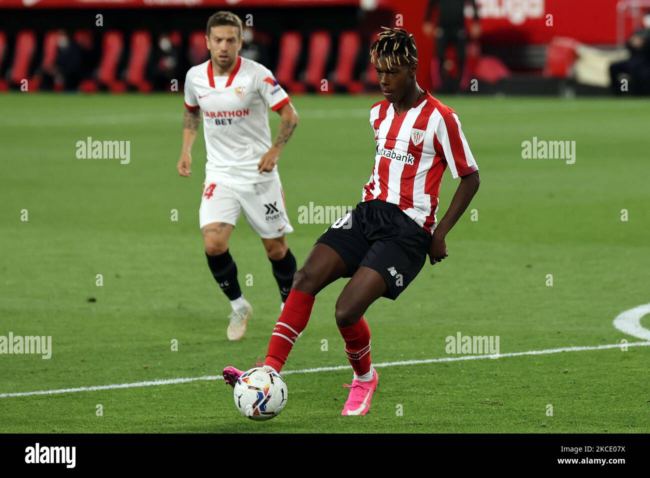 Nico Williams of Athletic Club during the La Liga match between Sevilla ...