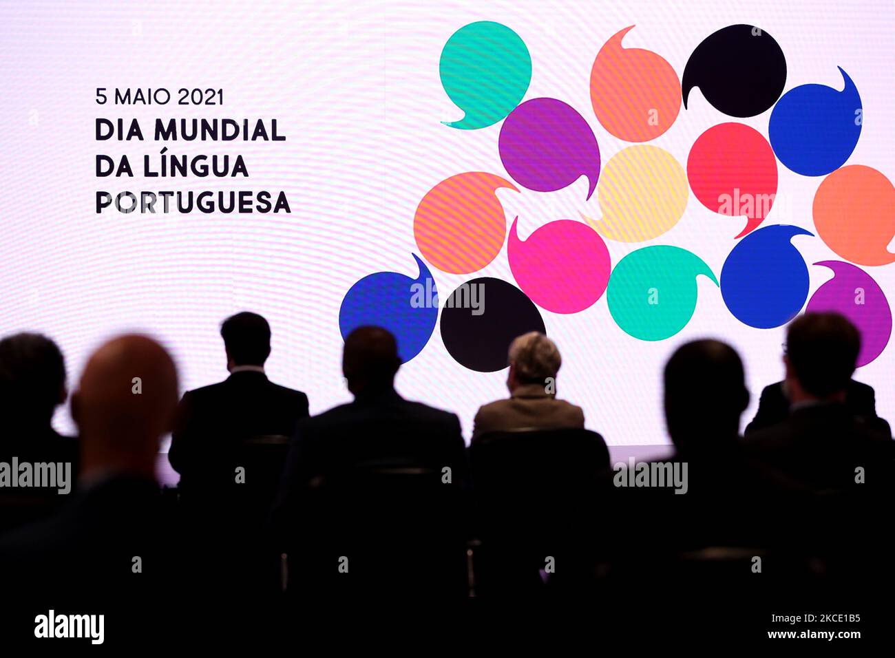 Guests attend a ceremony marking the World Portuguese Language Day at ...