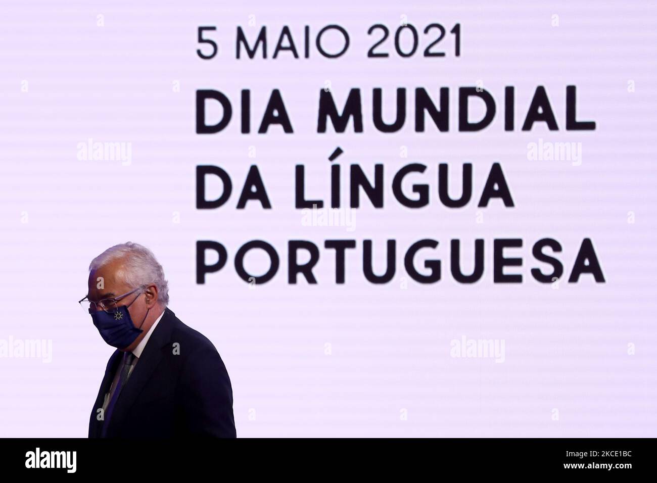 Portuguese Prime Minister Antonio Costa is seen during a ceremony ...