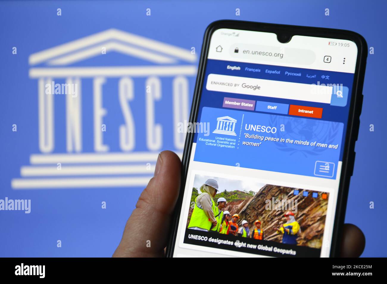 Unesco webpage hi-res stock photography and images - Alamy