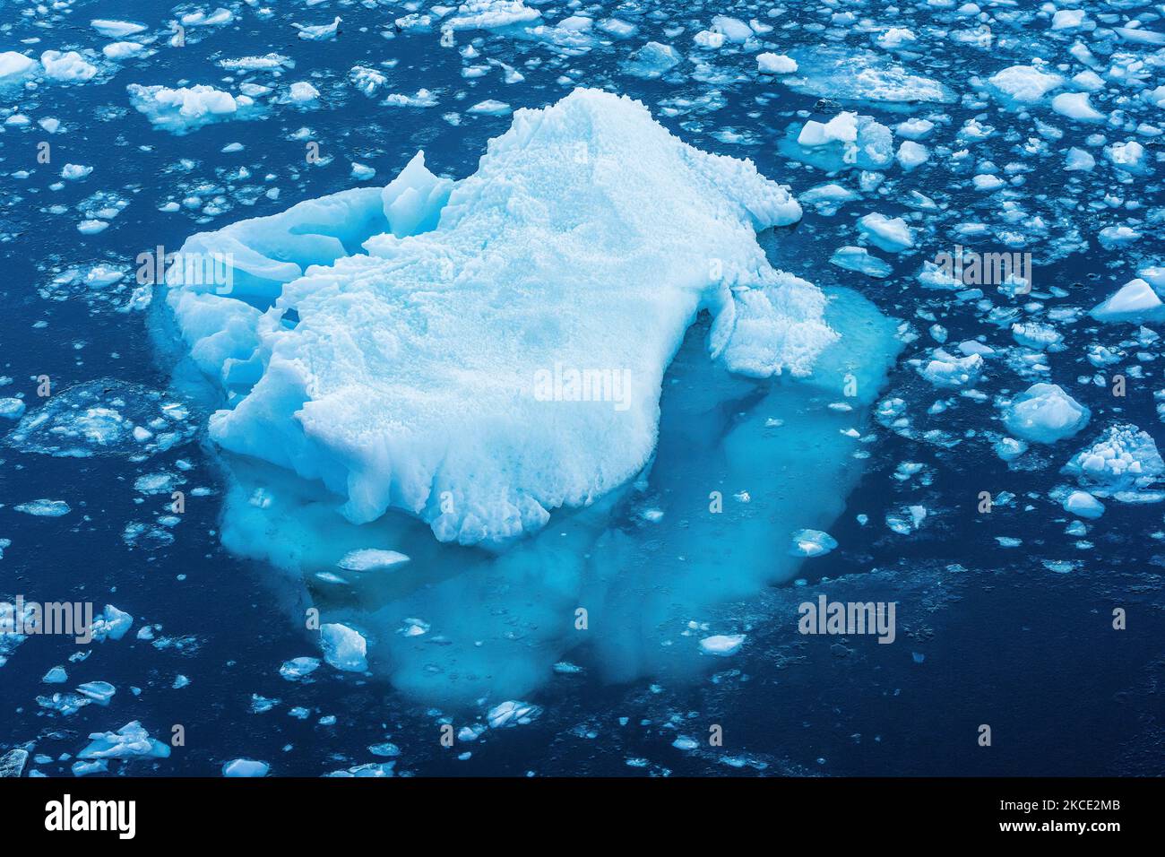 Icebergs near Ilulissat, Greenland. Climate change is having a profound ...