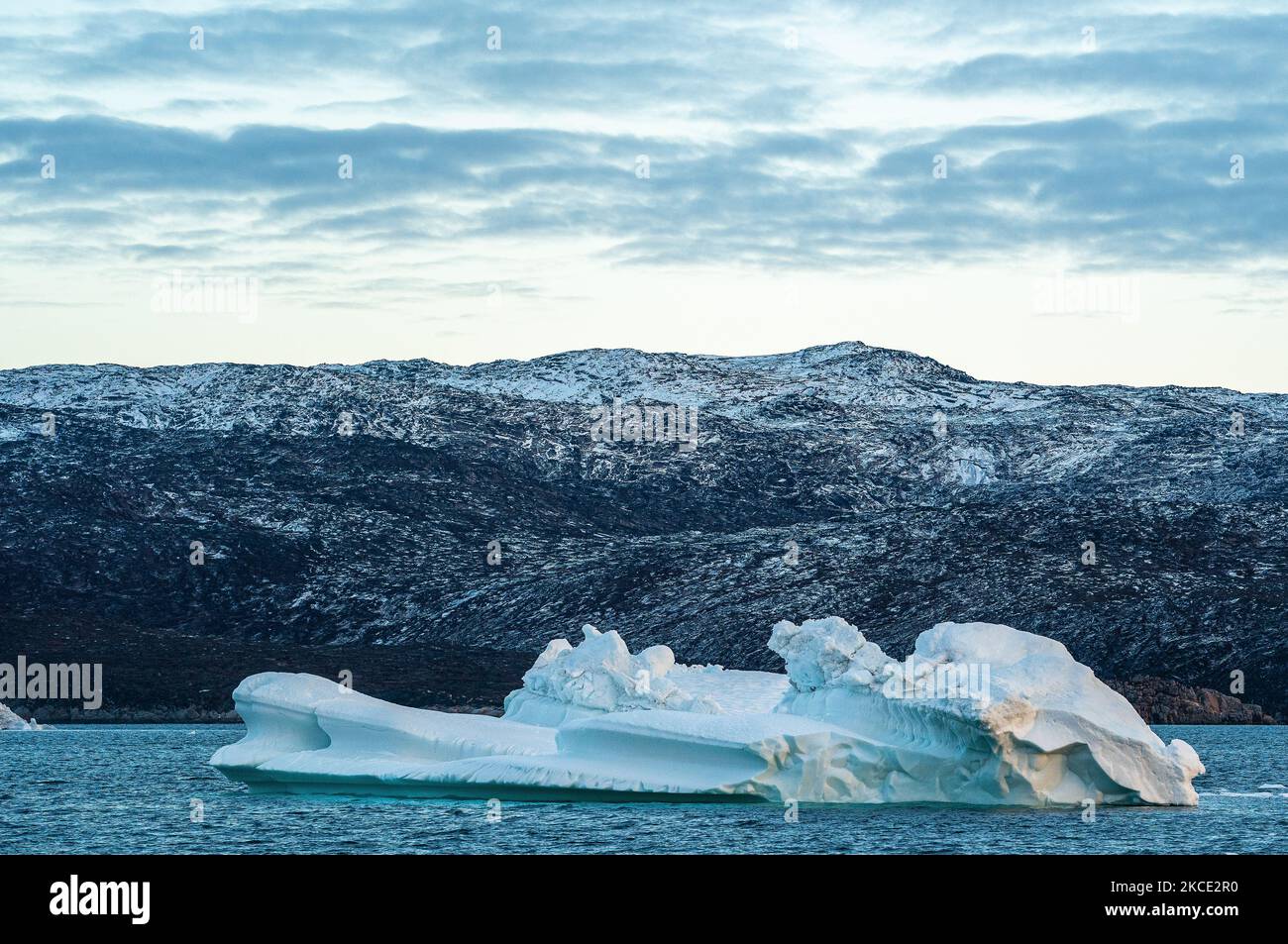 Icebergs near Ilulissat, Greenland. Climate change is having a profound ...