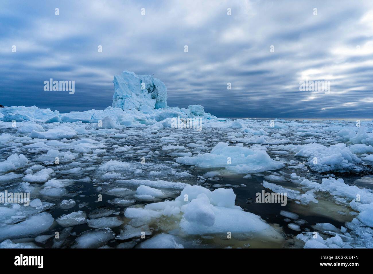 Icebergs near Ilulissat, Greenland. Climate change is having a profound ...