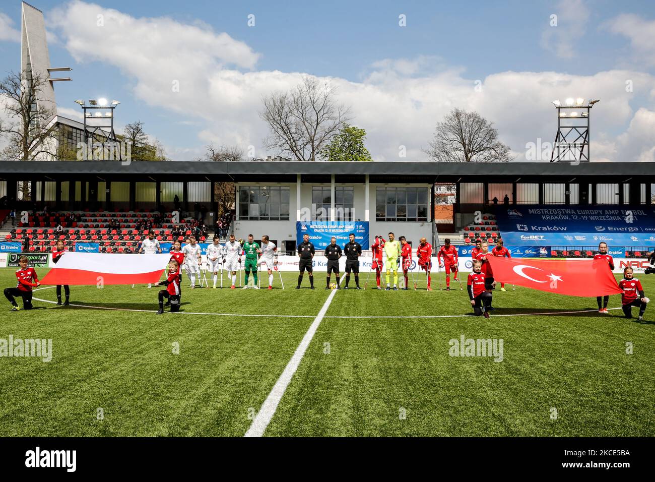Friendly match of european amputee football federation hi-res stock ...