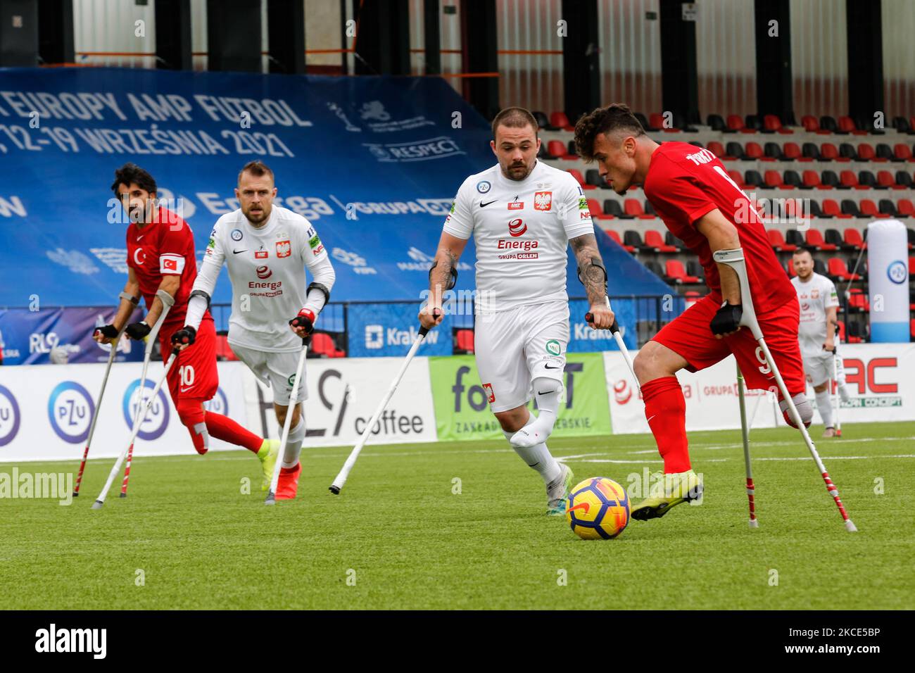 Friendly match of european amputee football federation hi-res stock ...
