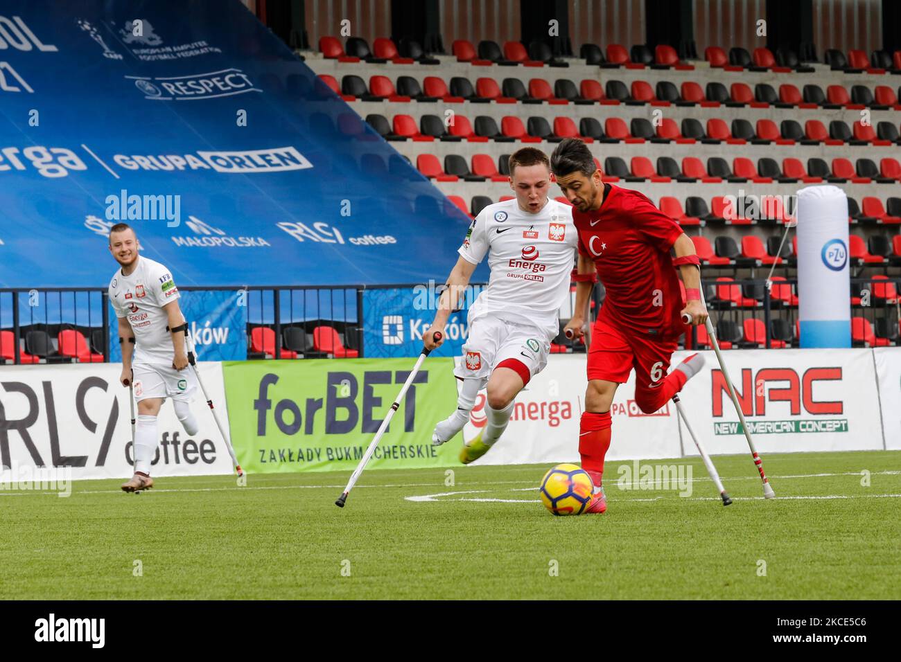 Friendly match of european amputee football federation hi-res stock ...