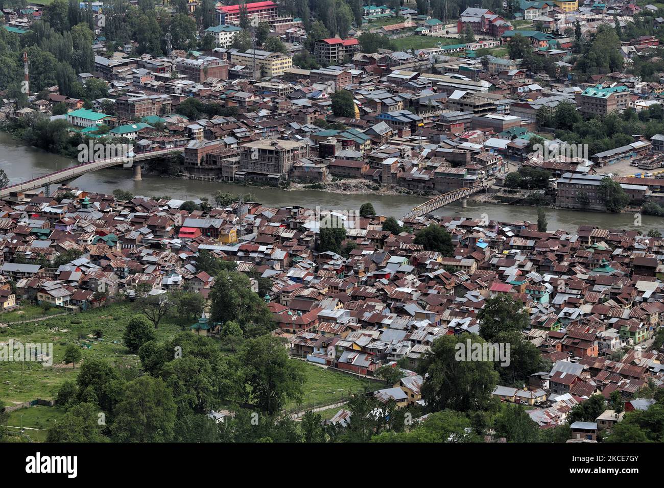 Aerial view of baramulla town hi-res stock photography and images - Alamy