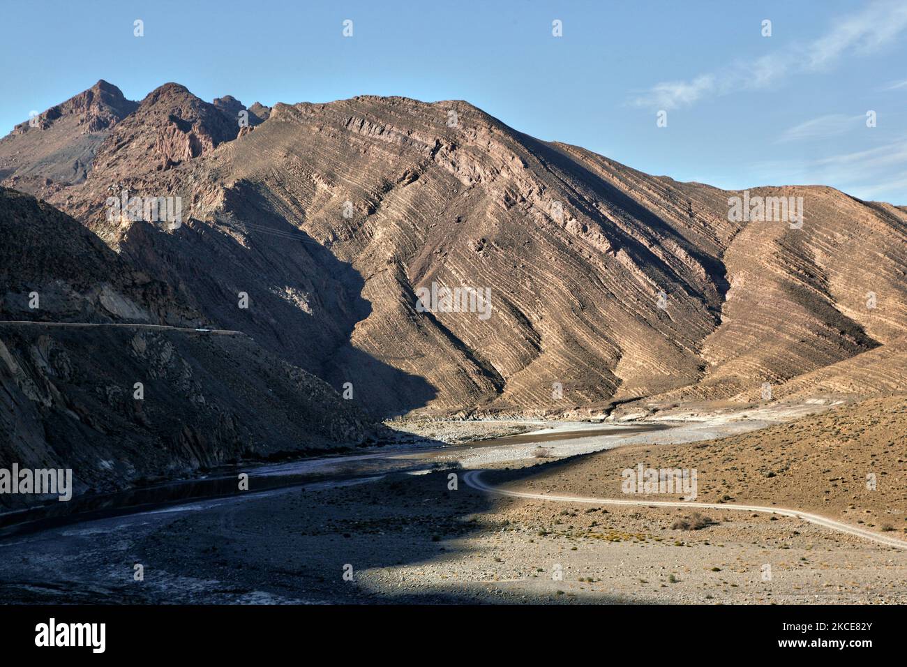 Landscape surrounding the Ziz Gorges in the Ziz Valley of the High ...
