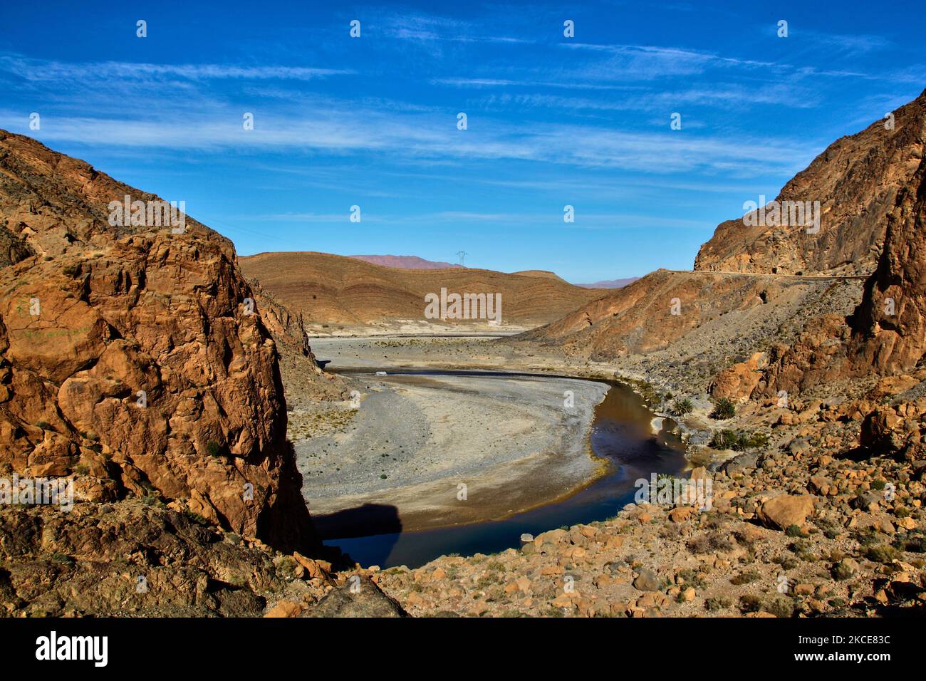 The Ziz Gorges in the Ziz Valley of the High Atlas Mountains in Morocco ...