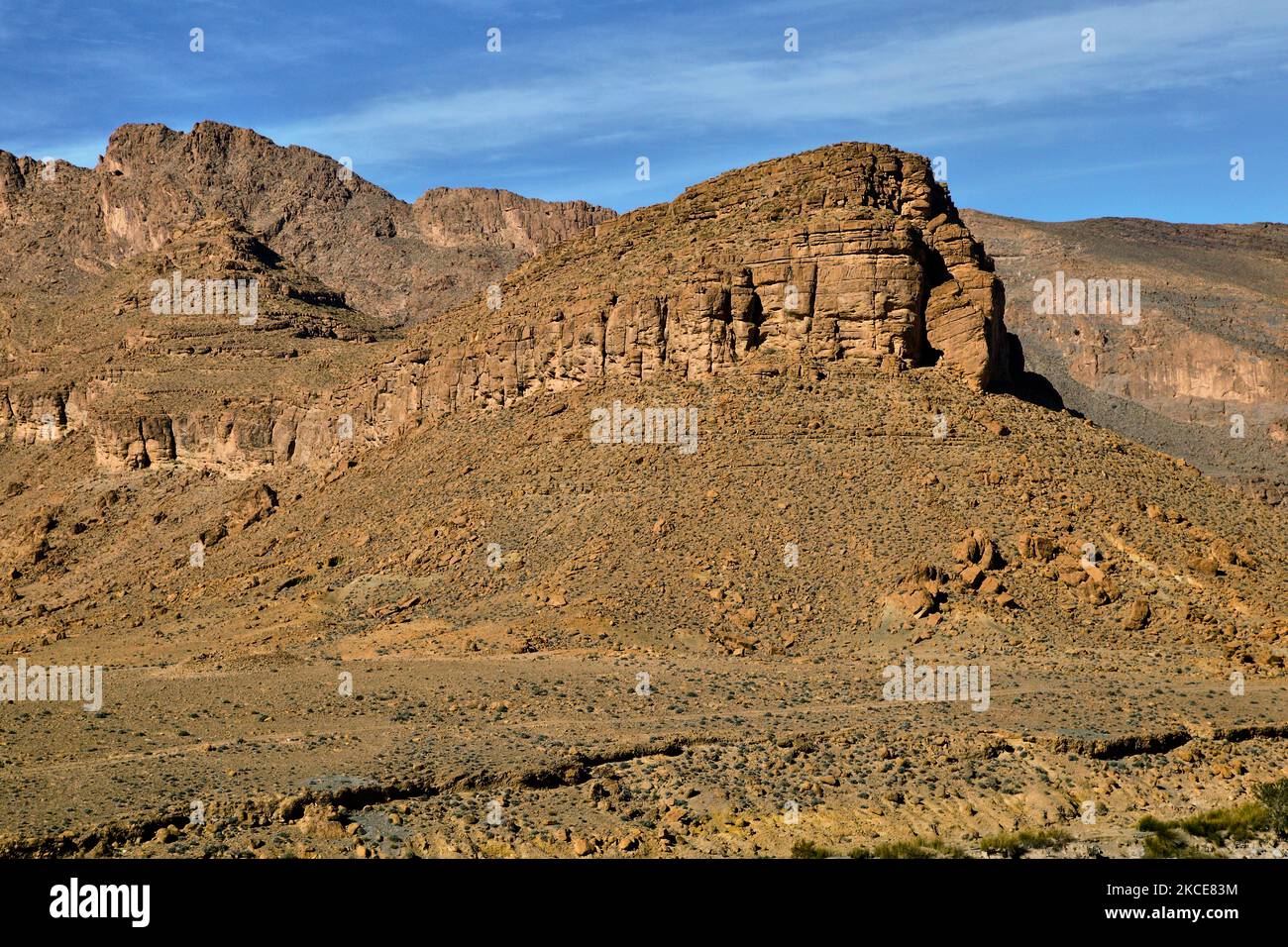 Landscape surrounding the Ziz Gorges in the Ziz Valley of the High ...
