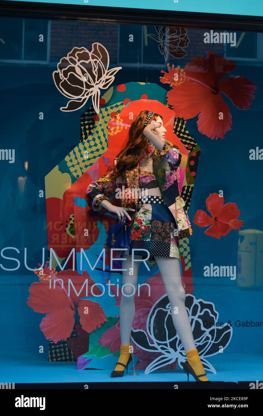 A view of the new Brown Thomas Summer Season window display with the ...