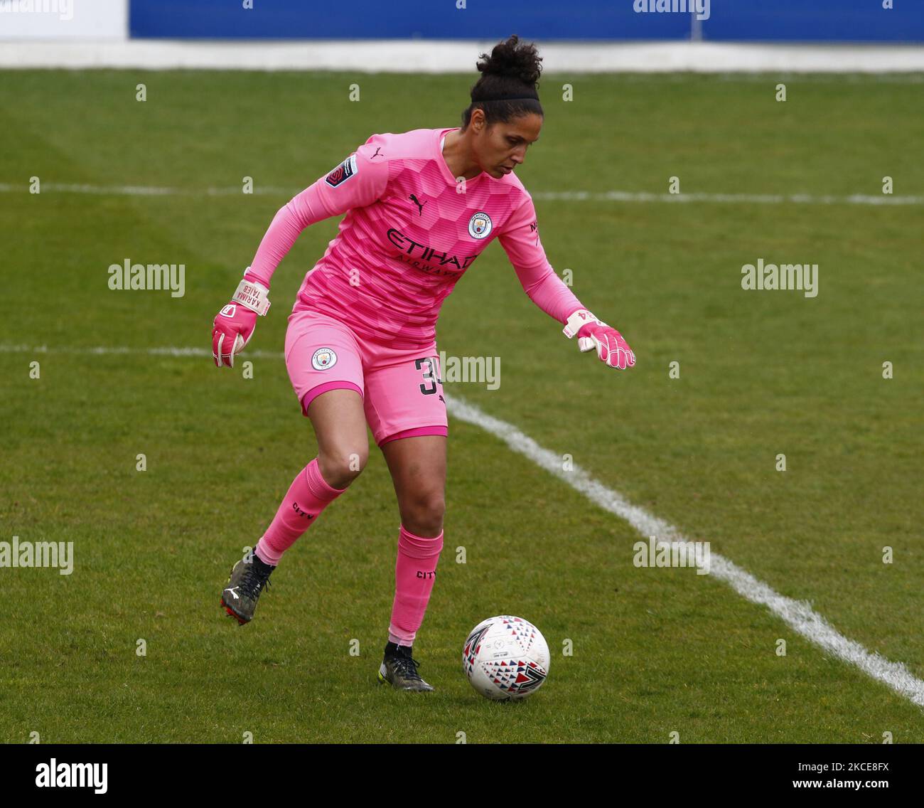 Karima Benameur Taieb of Manchester City WFC during Barclays FA Women's ...