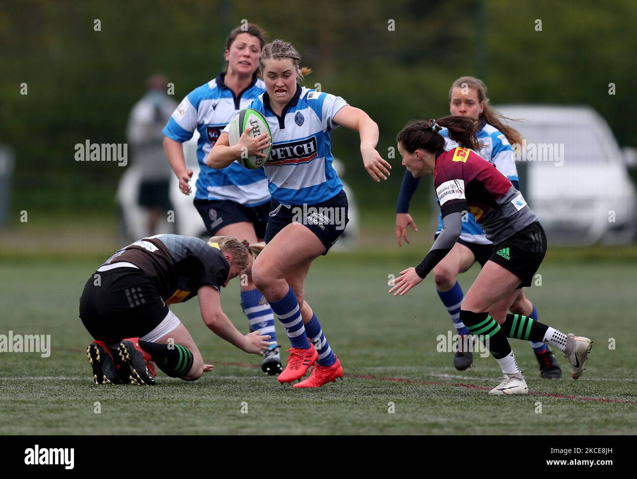 Beth Blacklock of Darlington Mowden Park Sharks and Lauren Brooks and ...