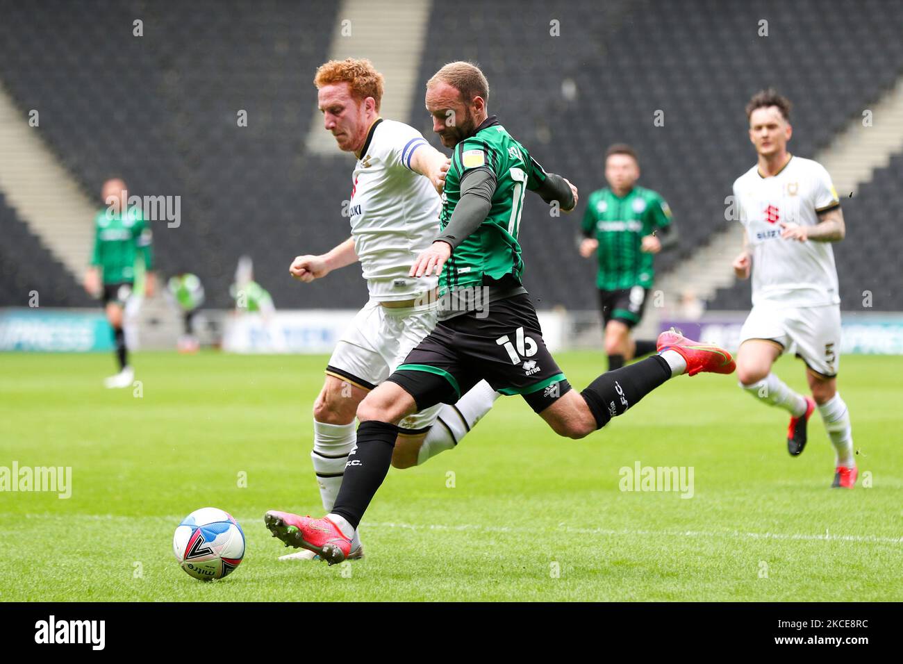 Milton keynes dons captain dean lewington hi-res stock photography and ...