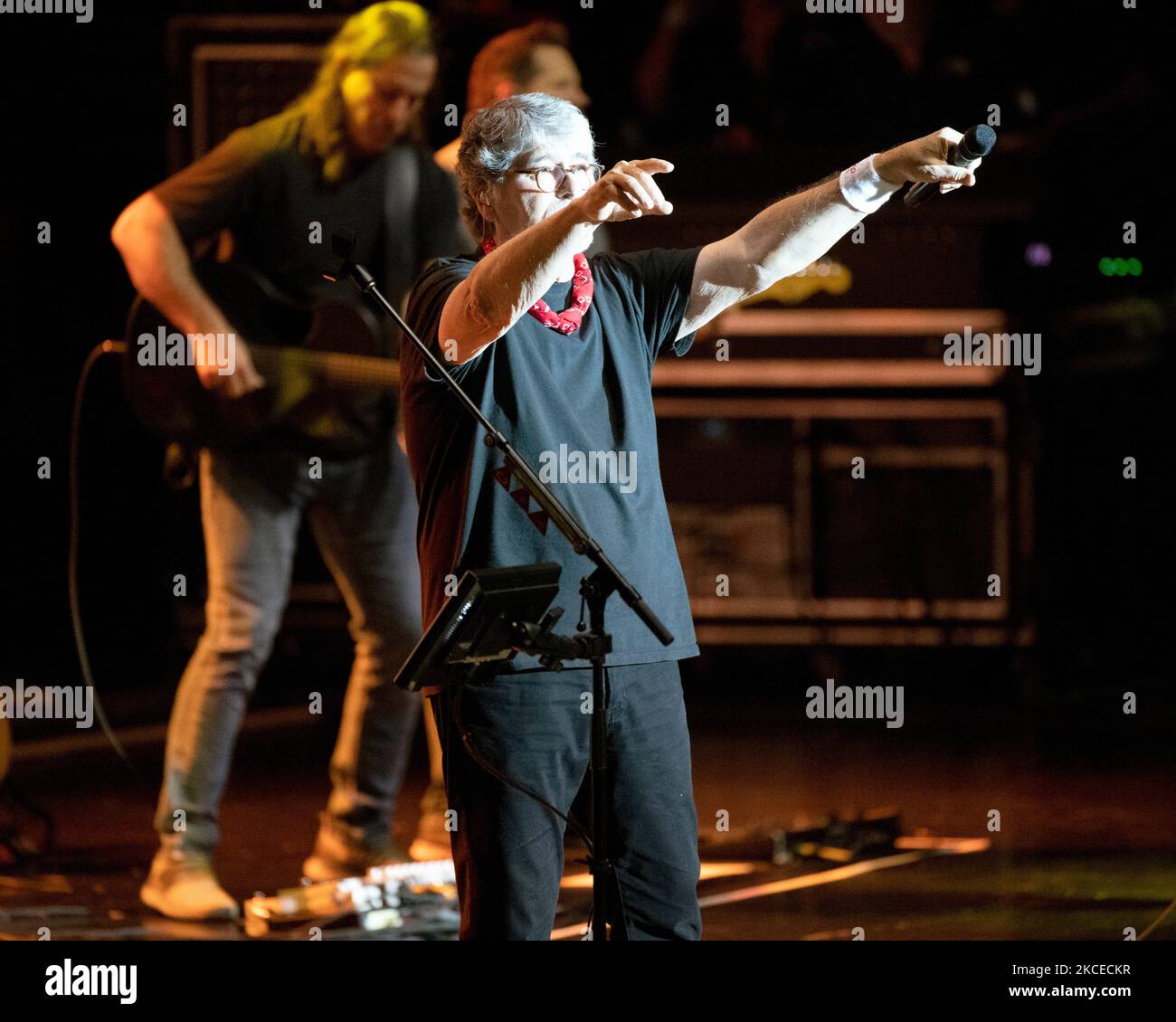 St. Augustine, USA. 04 NOV 2022. Randy Owen of Alabama plays before a ...