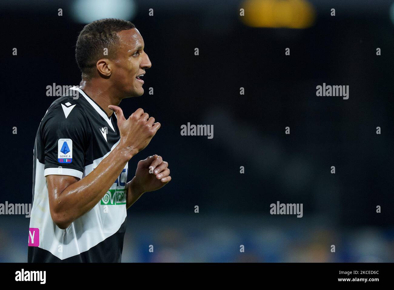 Rodrigo becao of udinese calcio gestures hi-res stock photography and ...