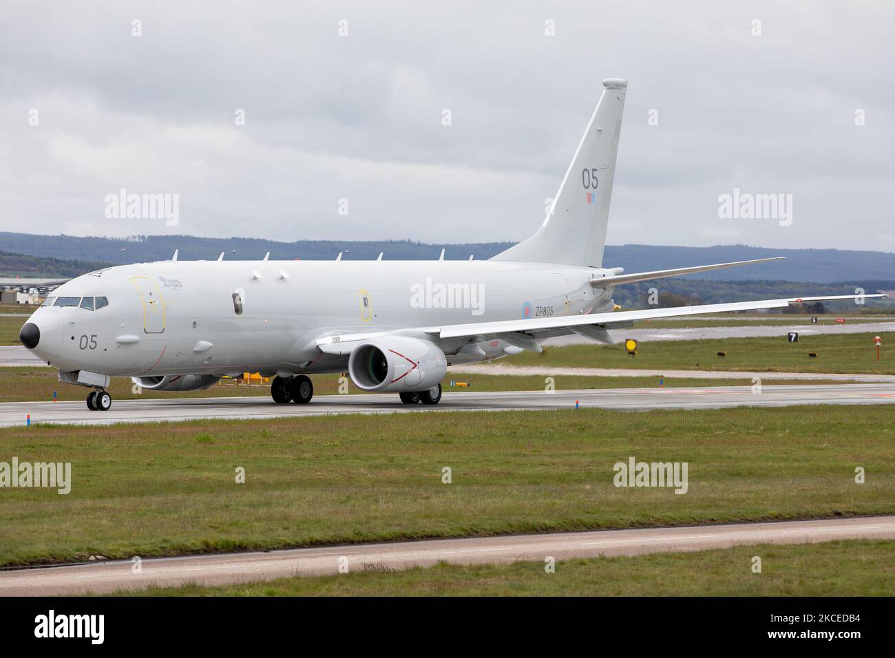 A Royal Air Force Boeing P-8 Poseidon aircraft during Exercise Joint ...