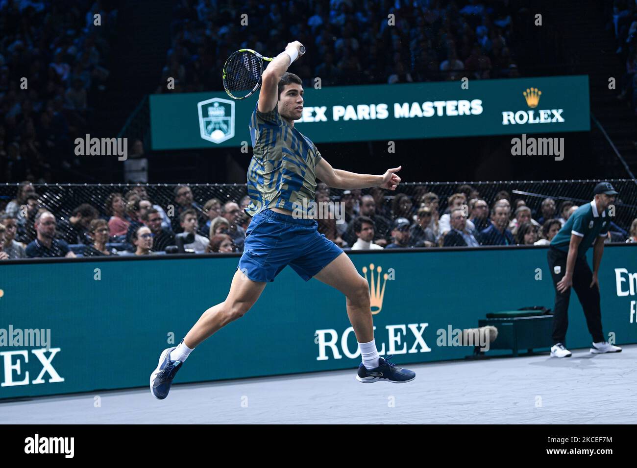 Carlos Alcaraz Garfia of Spain during the Rolex Paris Masters, ATP ...