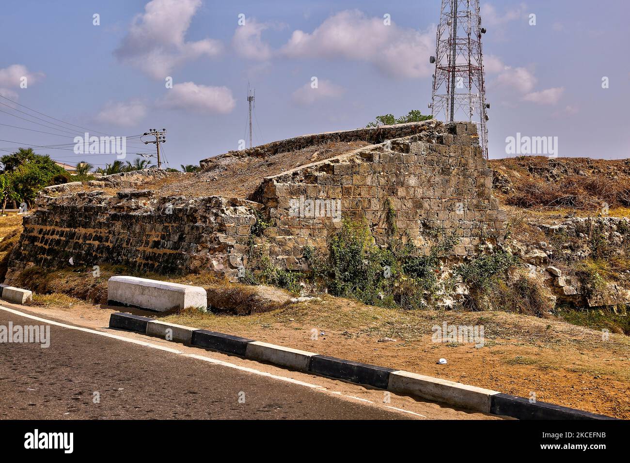 Jaffna Fort in Jaffna, Sri Lanka. Jaffna Fort was built by the ...