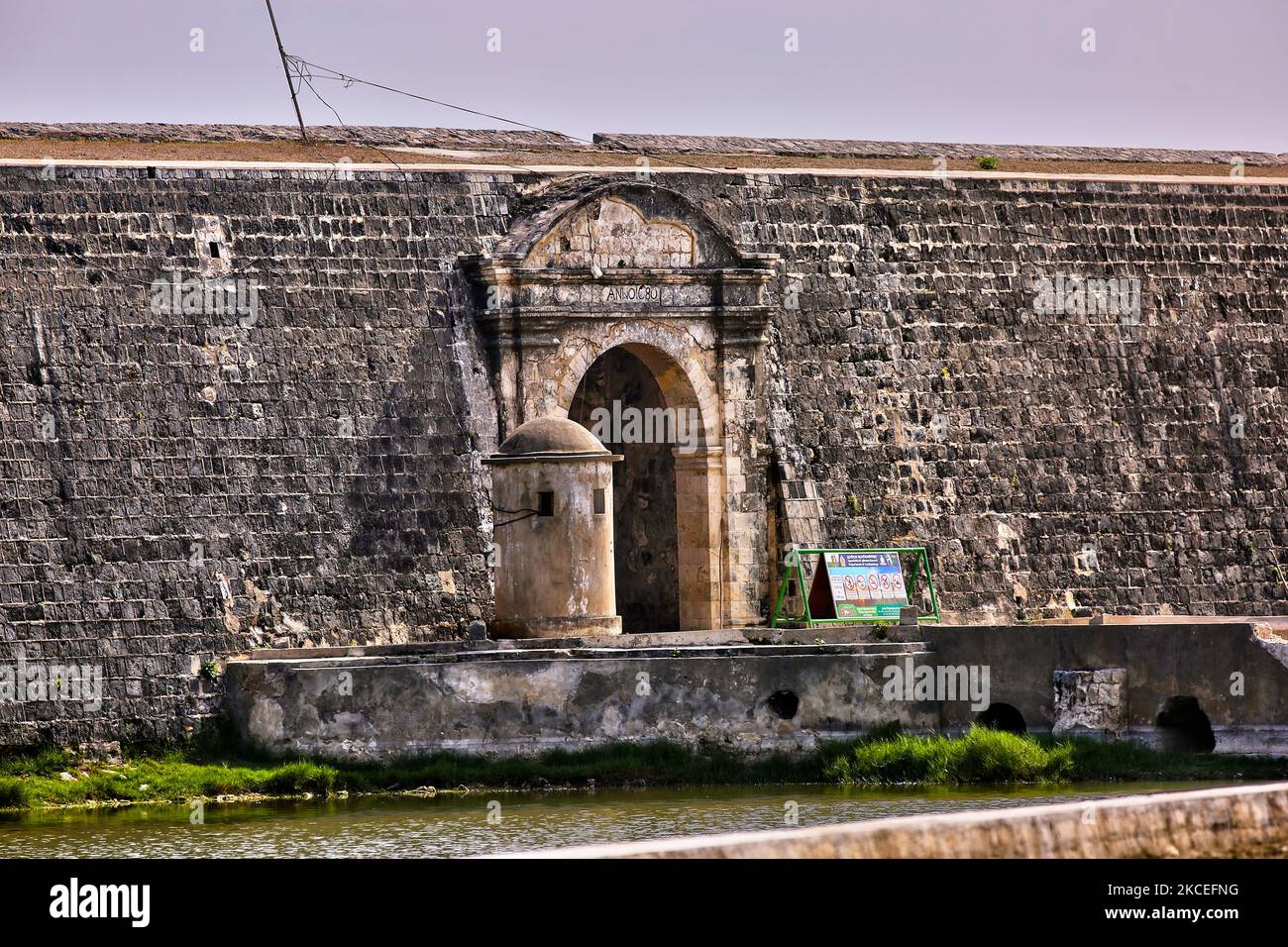 Jaffna Fort in Jaffna, Sri Lanka. Jaffna Fort was built by the ...