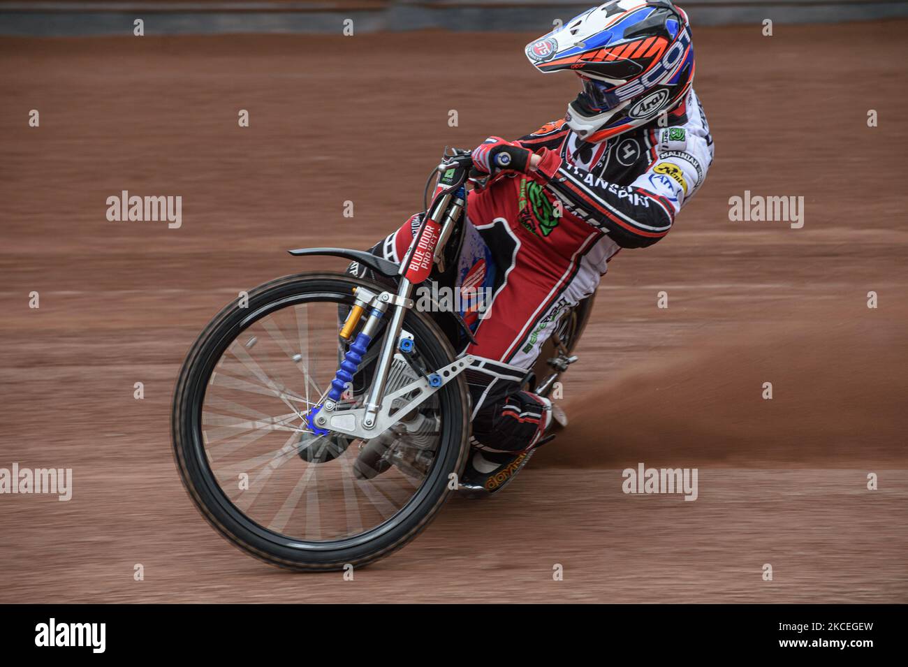 MANCHESTER, UK. MAY 13TH. Steve Worrall in action during the Belle Vue ...