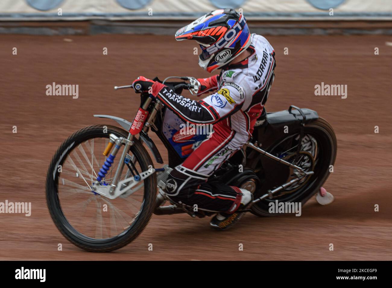MANCHESTER, UK. MAY 13TH. Steve Worrall in action during the Belle Vue ...