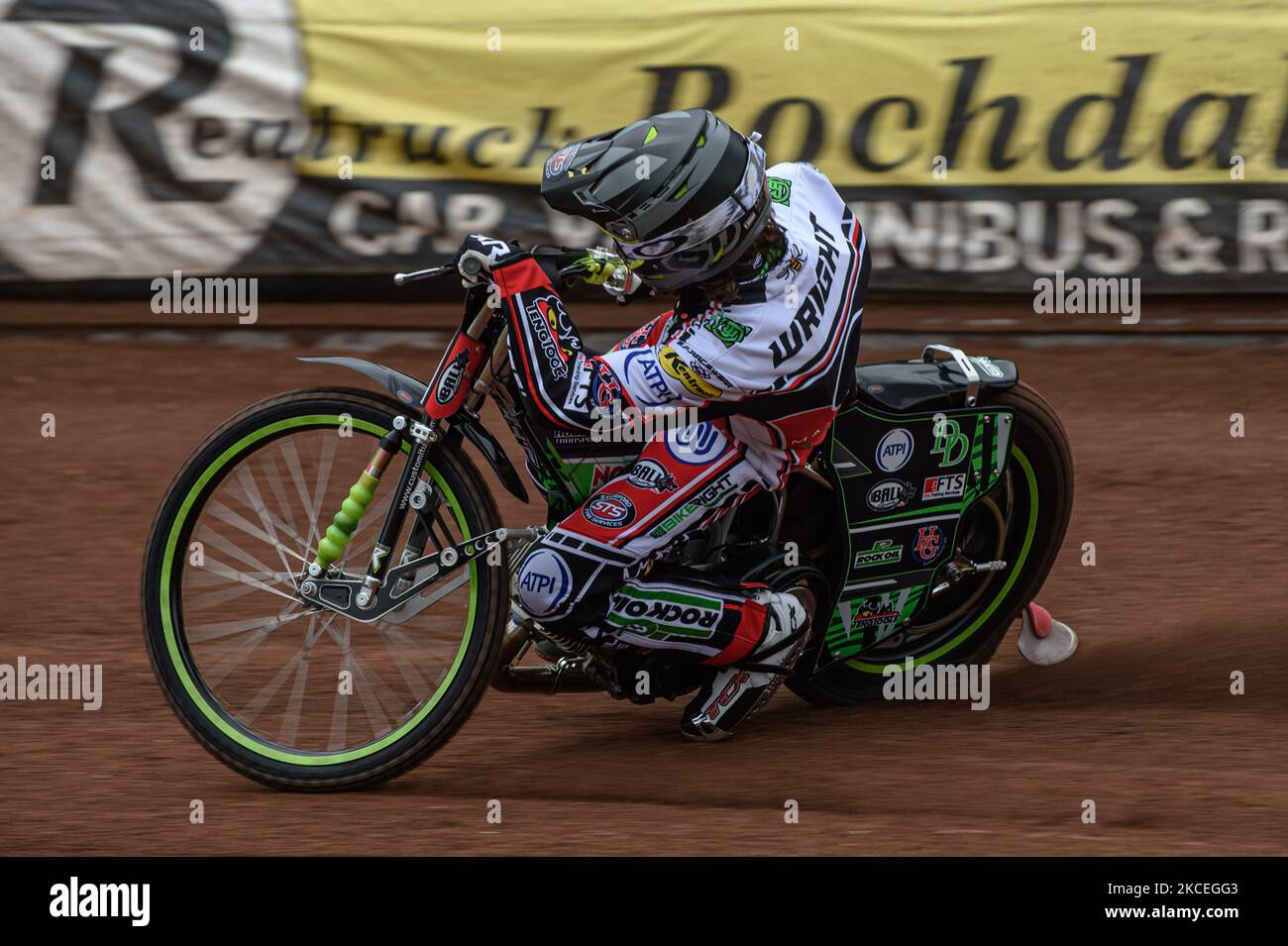 MANCHESTER, UK. MAY 13TH. Charles Wright in action during the Belle Vue ...