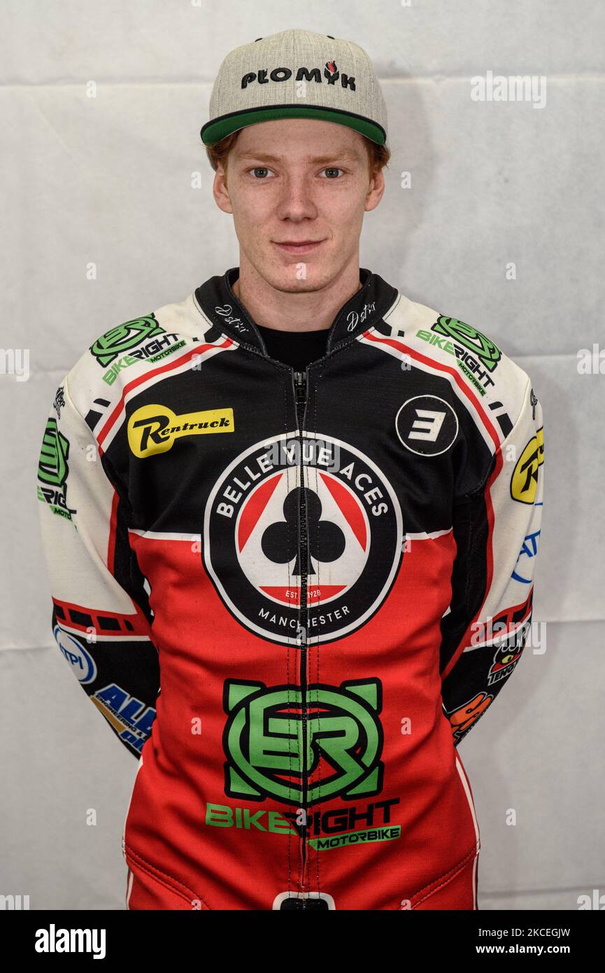 Dan Bewley - Belle Vue Aces during the Belle Vue Aces Media Day at the ...