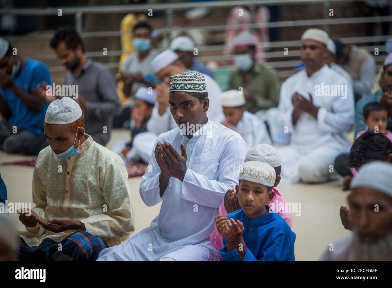 On 14 May 2021 At Bogra In Bangladesh: People are praying outside of a ...