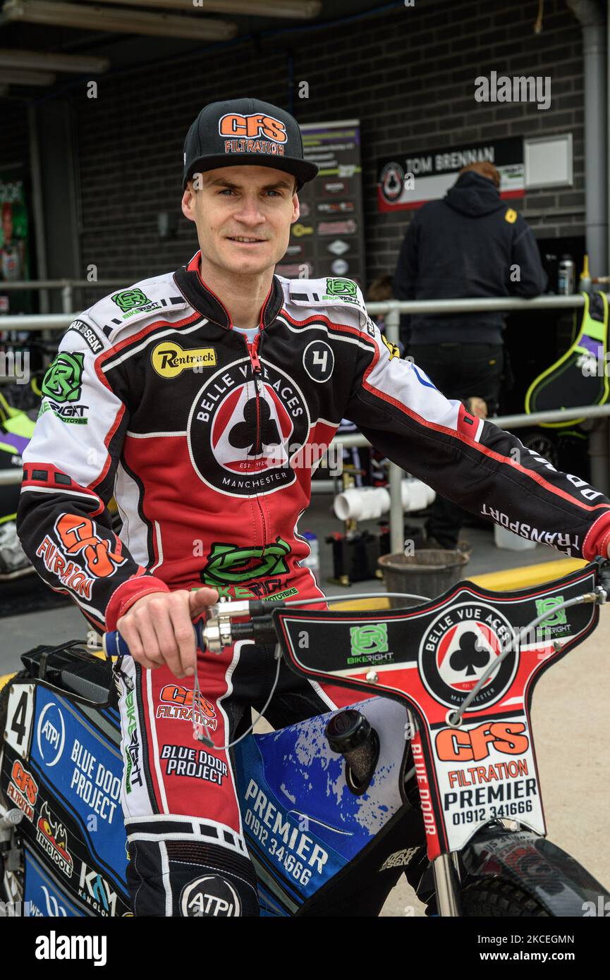 Steve Worrall - Belle Vue Aces during the Belle Vue Aces Media Day at ...