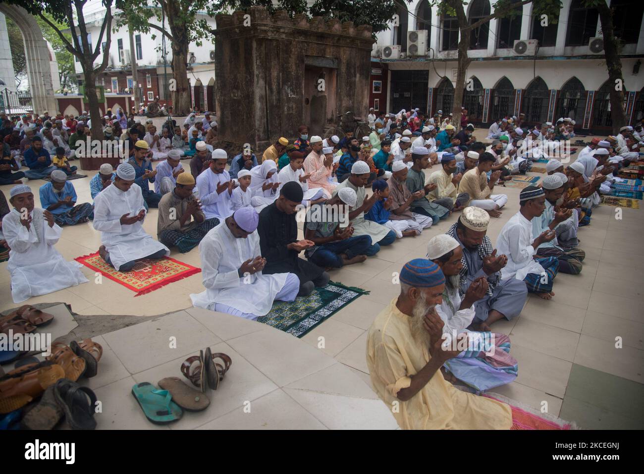 On 14 May 2021 At Bogra In Bangladesh: People are praying outside of a ...