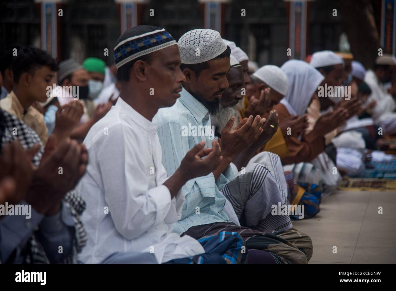 On 14 May 2021 At Bogra In Bangladesh: People are praying outside of a ...