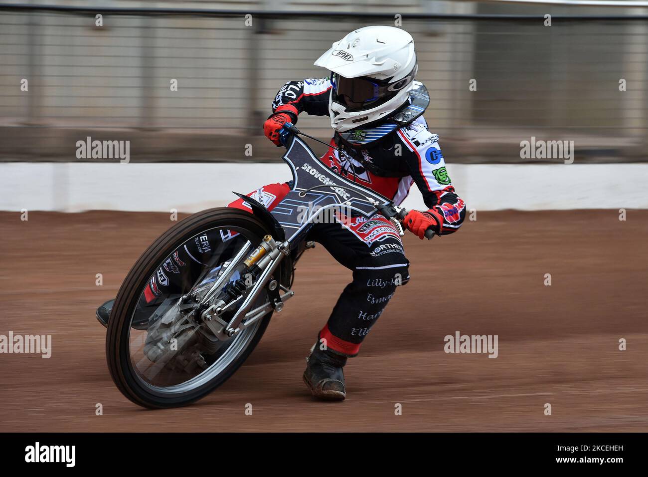 Sam McGurk during the Belle Vue Aces Media Day at the National Speedway ...