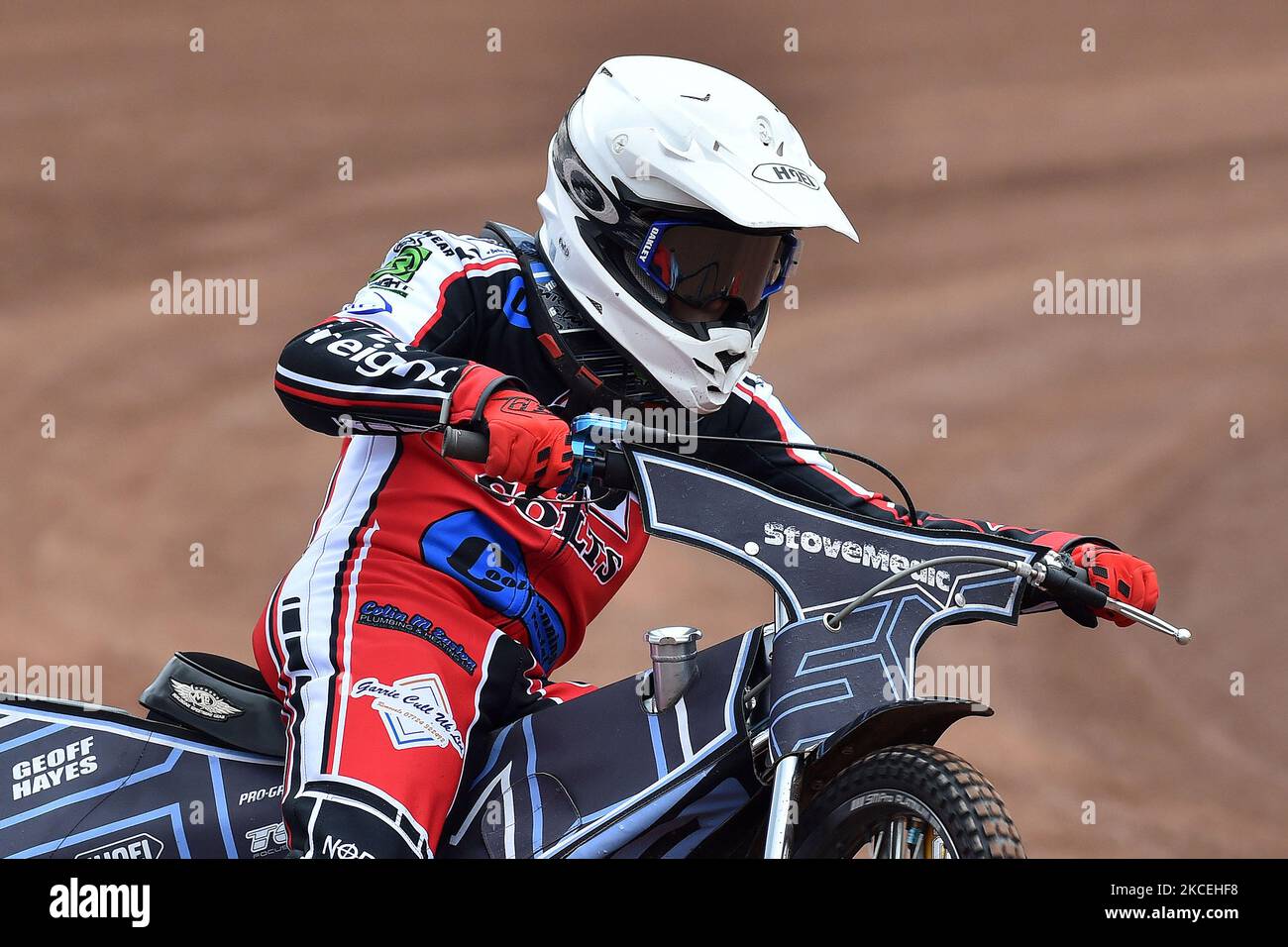 Sam McGurk during the Belle Vue Aces Media Day at the National Speedway ...