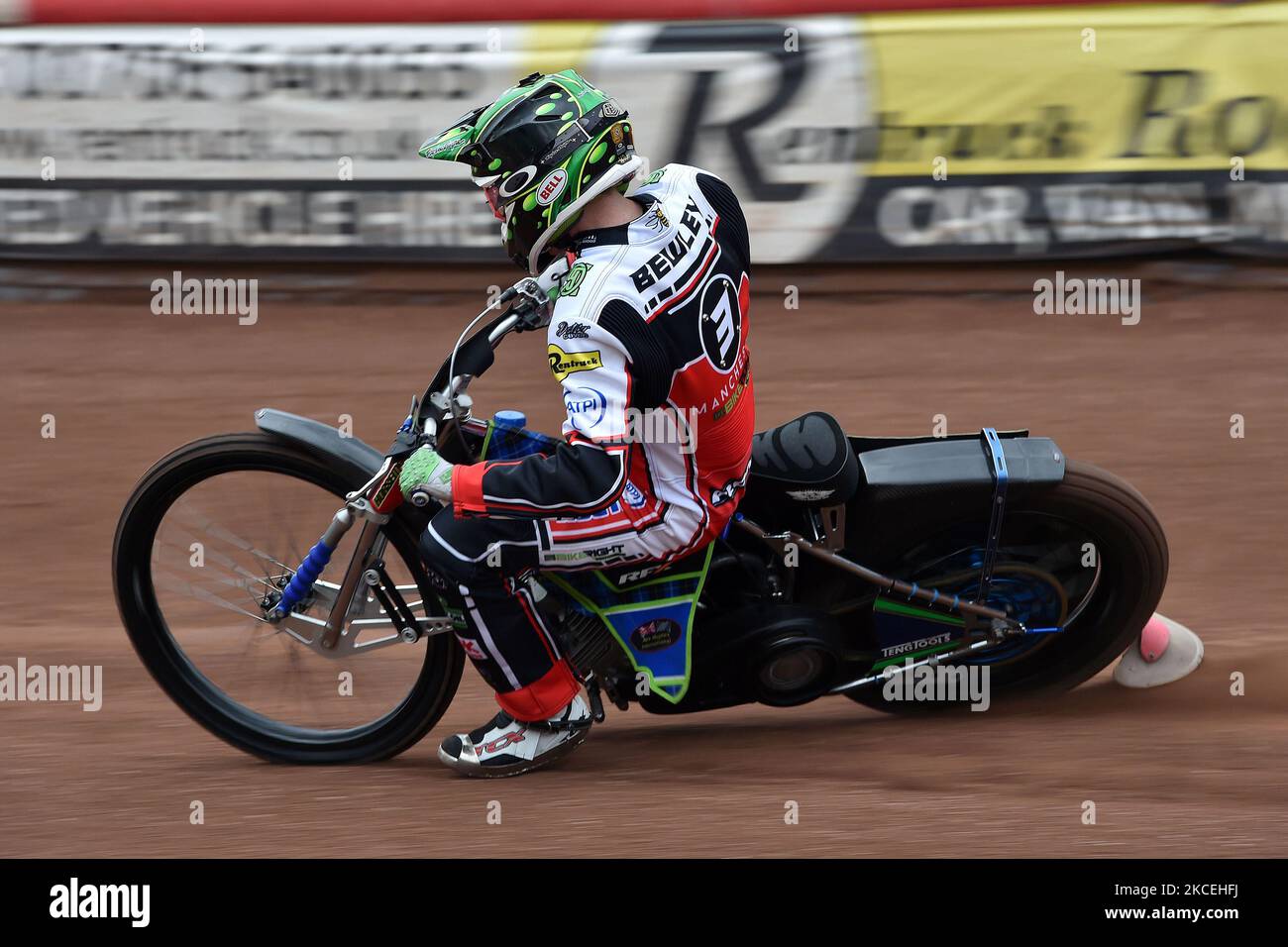 Dan Bewley during the Belle Vue Aces Media Day at the National Speedway ...