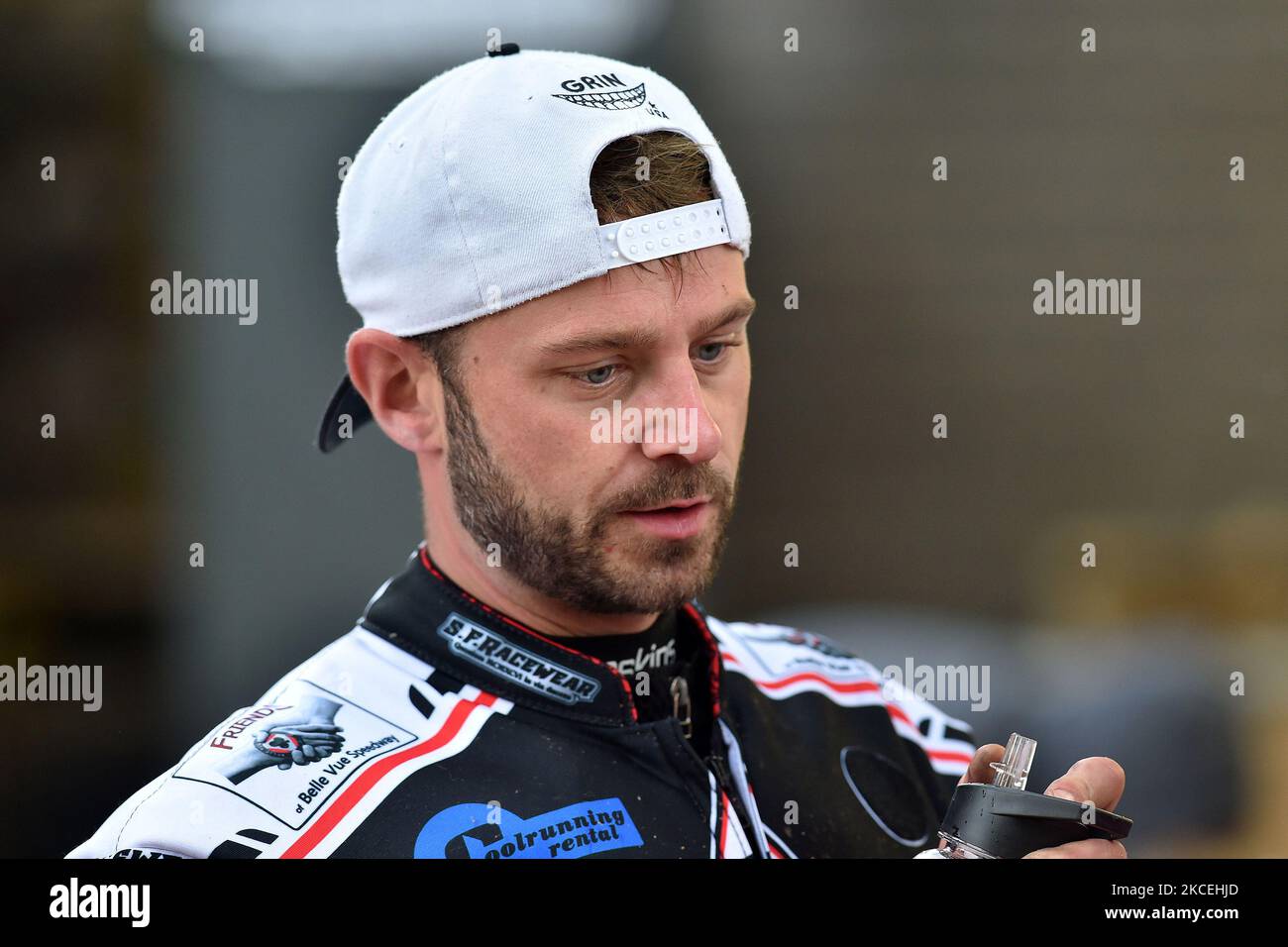 Benji Compton during the Belle Vue Aces Media Day at the National ...