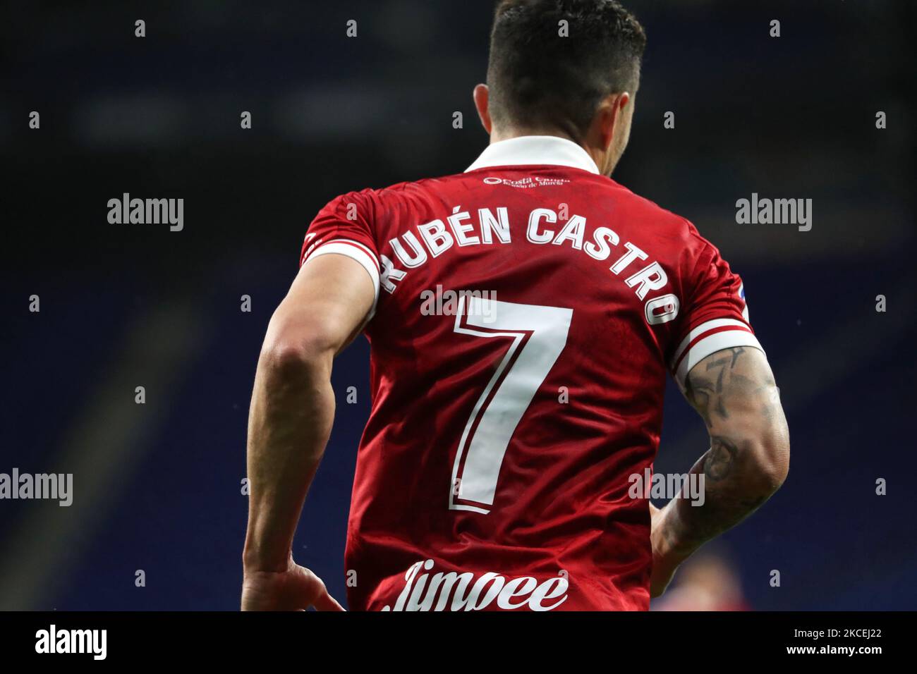 Ruben Castro during the match between RCD Espanyol and FC Cartagena ...