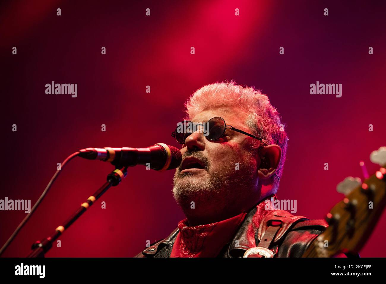 Tim of Portuguese band Xutos e Pontapes, in concert at the super bock ...